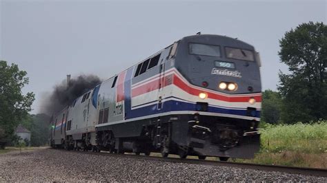 Amtrak Pepsi Can Leads The Southwest Chief In Gorin MO YouTube
