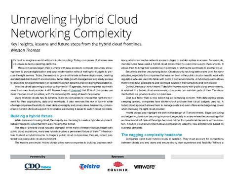 Unraveling Hybrid Cloud Networking Complexity Cdotrends
