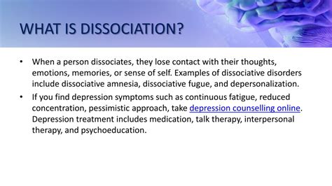 Ppt What Is Dissociation Psychology Definition And Treatments