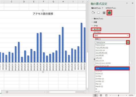 日付ラベルの表示形式を自由自在に変更する 作り方で変わる！excelグラフ実践テク26 Tech（テックプラス）