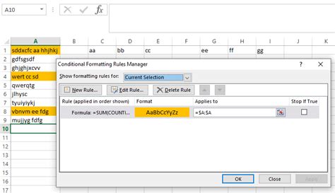 Excel Highlighting The Rows Of A Column While Searching For Multiple