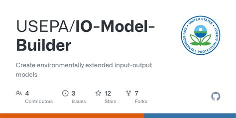 GitHub USEPA IO Model Builder Create Environmentally Extended Input Output Models