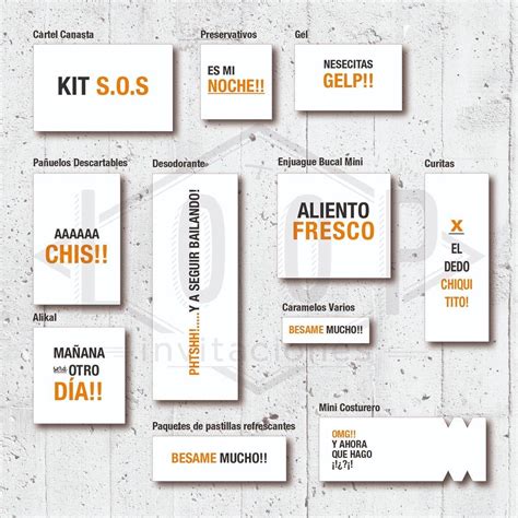Kit Imprimible Emergencias Baño Casamientos Y Fiestas 2x1