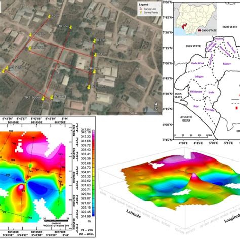 A Aerial Map Showing The Data Acquisition And All The Geophysical