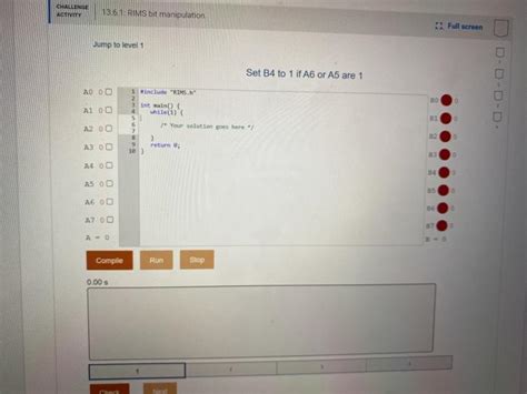 Solved CHALLENGE ACTIVITY 13 6 1 RIMS Bit Manipulation Full Chegg