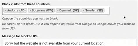 How To Block A Country