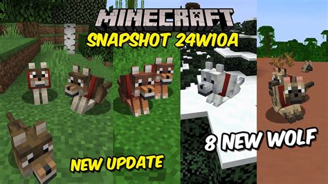Exploring New Minecraft Dog Variants In Snapshot 24w10a Youtube