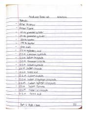 Understanding Acids And Bases Lab Materials And Experiments Course Hero