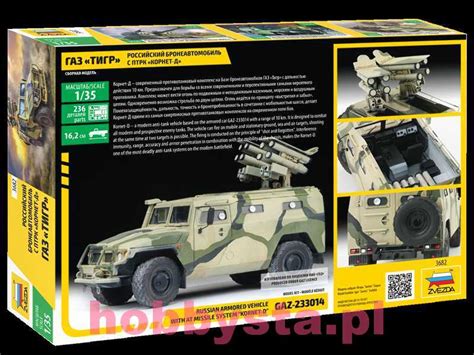GAZ 233014 Tiger With AT Missile System Kornet D Zvezda 3682