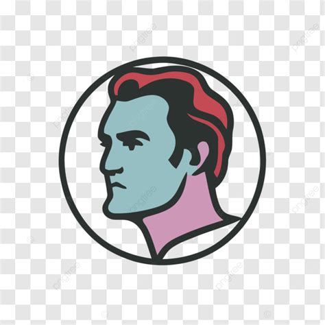 빨간 머리를 가진 만화 남자 벡터 흰색 배경에 있는 자유주의의 단순한 다채로운 아이콘 그림자 없음 작은 프레임 중앙 Png 일러스트 및 벡터 에 대한 무료 다운로드