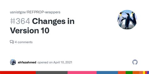 Changes In Version Issue Usnistgov Refprop Wrappers Github