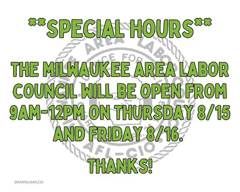 Milwaukee Area Labor Council Afl Cio Organizing For Economic And