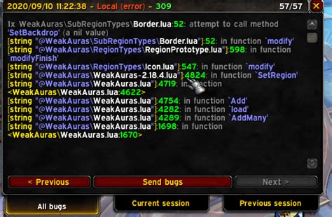 Beta Game Crash After Opening Weakaura · Issue 2459 · Weakauras