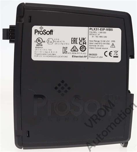 surplus prosoft plx31 eip mbs ethernet ip to modbus serial gateway ebay