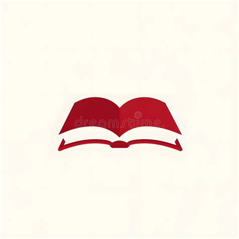 Red Book Icon Reading Symbol Read Literature Stock Illustration
