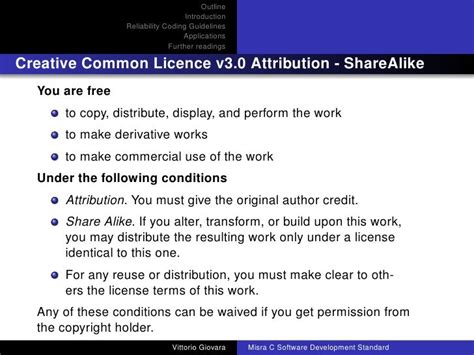 Misra C Software Development Standard