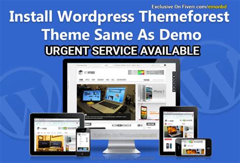 Install Wordpress Themeforest Theme Same As Demo In 3 Hours By Emonbd