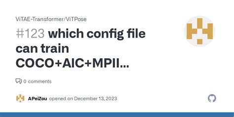 which config file can train coco aic mpii dataset？ · issue 123 · vitae