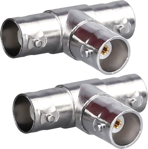 Bnc 3 Way Adapter Bnc Female To Dual Bnc Female Triple Tee Connector Rf Coaxial