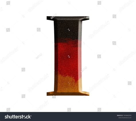 독일어 플래그 색상 문자 격리된 알파벳 스톡 일러스트 1943866393 Shutterstock
