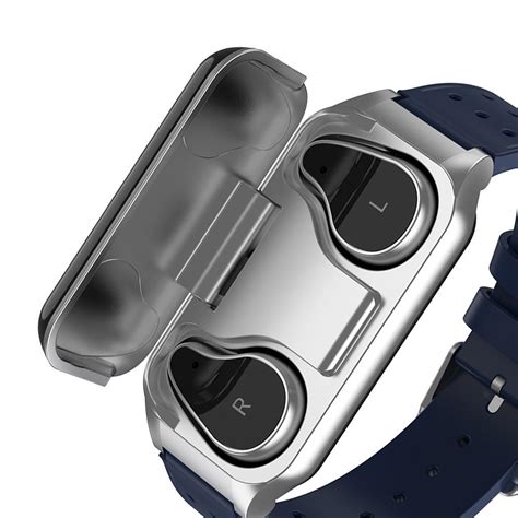 2 In 1 Smart Watch Bracelet And Tws Wireless Earbuds Bluetooth 50