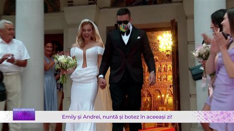 EXCLUSIV Primele Imagini De La Nunta Lui Emily Burghelea Cum A Aratat Mireasa In Ziua Cea Mare