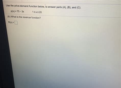 Solved The Equation Below Specifies A Function Determine