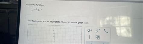 Solved Graph The Function Ylog5x Plot Four Points And An