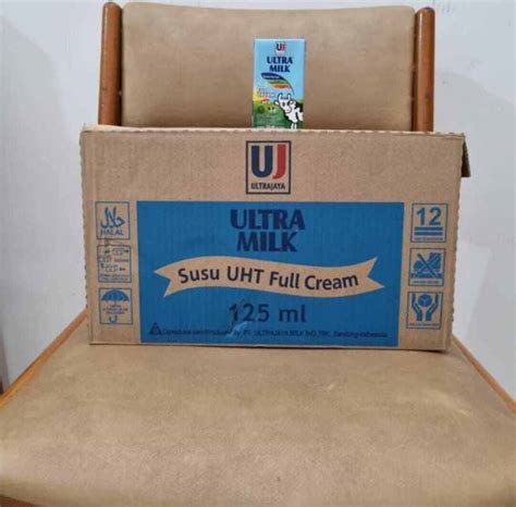 Jual Susu UHT Ultra Milk Ultra Jaya Full Cream 125 Ml Isi 40 Pcs Di