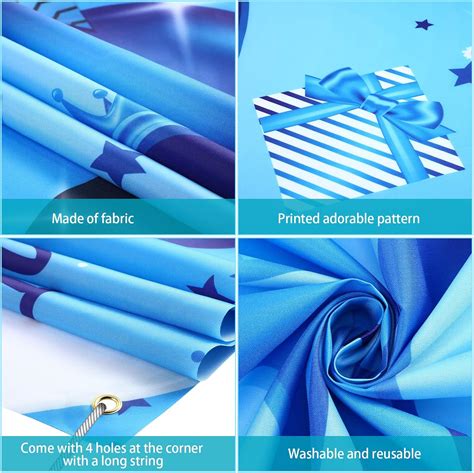 Blulu Blue Birthday Backdrop Banner Extra Large Fabric India Ubuy