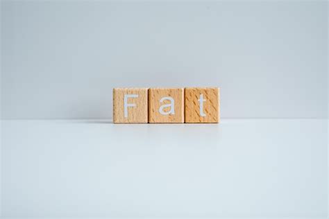 Premium Photo Wooden Blocks Form The Text Fat Against A White Background