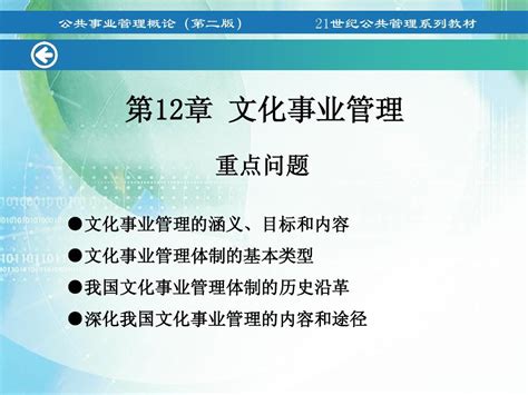 第12章文化事业管理pptword文档在线阅读与下载无忧文档