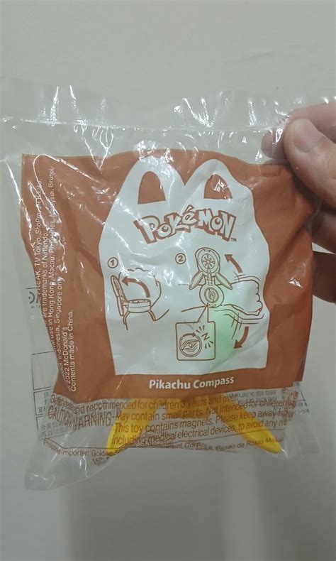 Mcdonalds Pokemon Pikachu Compass Hobbies And Toys Toys And Games On