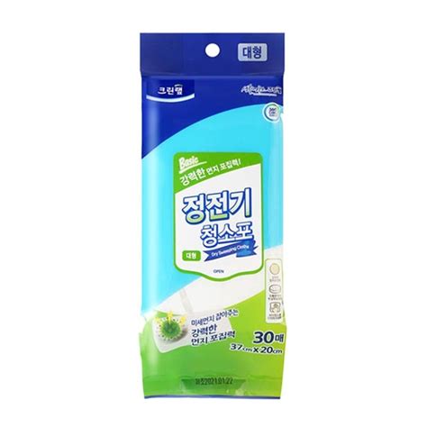 크린랩 정전기 청소포 대형 30매 1p 일회용 건식걸레 홈플러스 택배배송