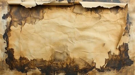 Burnt Paper Scroll Background