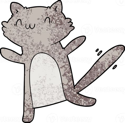 Cartoon Dancing Cat Drawing 46879541 Png