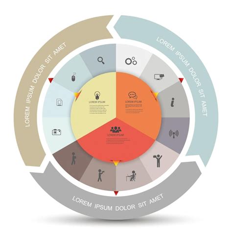 Premium Vector Circular Diagram Infographic