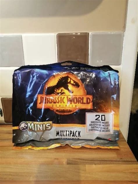 JURASSIC WORLD DOMINION 20 Mini Dinosaur Multipack New Sealed