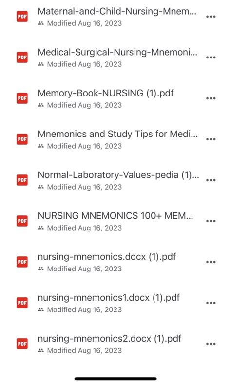 Nursing Mnemonics Pdf Reviewer Computers And Tech Laptops And Notebooks
