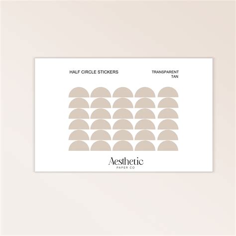Half Circle Stickers