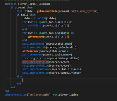 MTA SA Save System Script