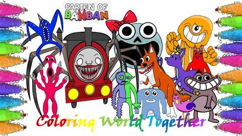Choo Choo Charles GARTEN Of BANBAN Fanmade Coloring Page YouTube