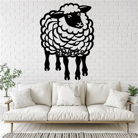 Stl File Sheep 2d Wall Artwindow Art Digital Stl And Svg File 🐑 3mf