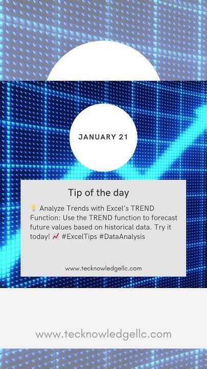 💡 Analyze Trends With Excels Trend Function 📈 Exceltips Dataanalysis Youtube
