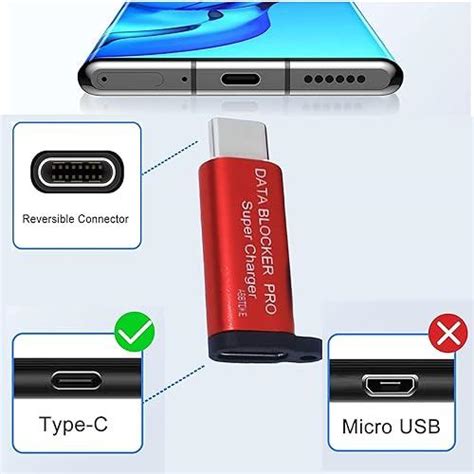 Generic Data Blocker Usb A To C Usb C To C 4 Pack Protect Against Juice Jacking 100