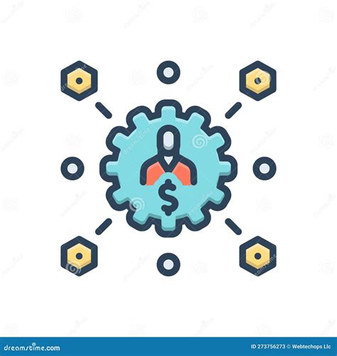 Color Illustration Icon For Post Commissary And Bussiness Stock