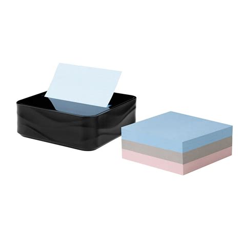 Post It Note Dispenser Modern Black Pack Includes Dispenser And 3 Super