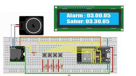 membuat jam alarm sahur menggunakan esp32 youtube