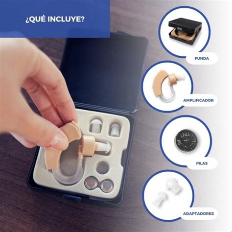 Amplificador De Sonido 5 Niveles De Volumen Adaptable Earplus 2