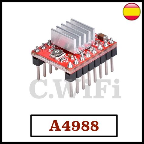 A4988 Stepper Driver Pololu Motor Printer 3d Reprap Prusa Stepstick With Heatsink For Pololu